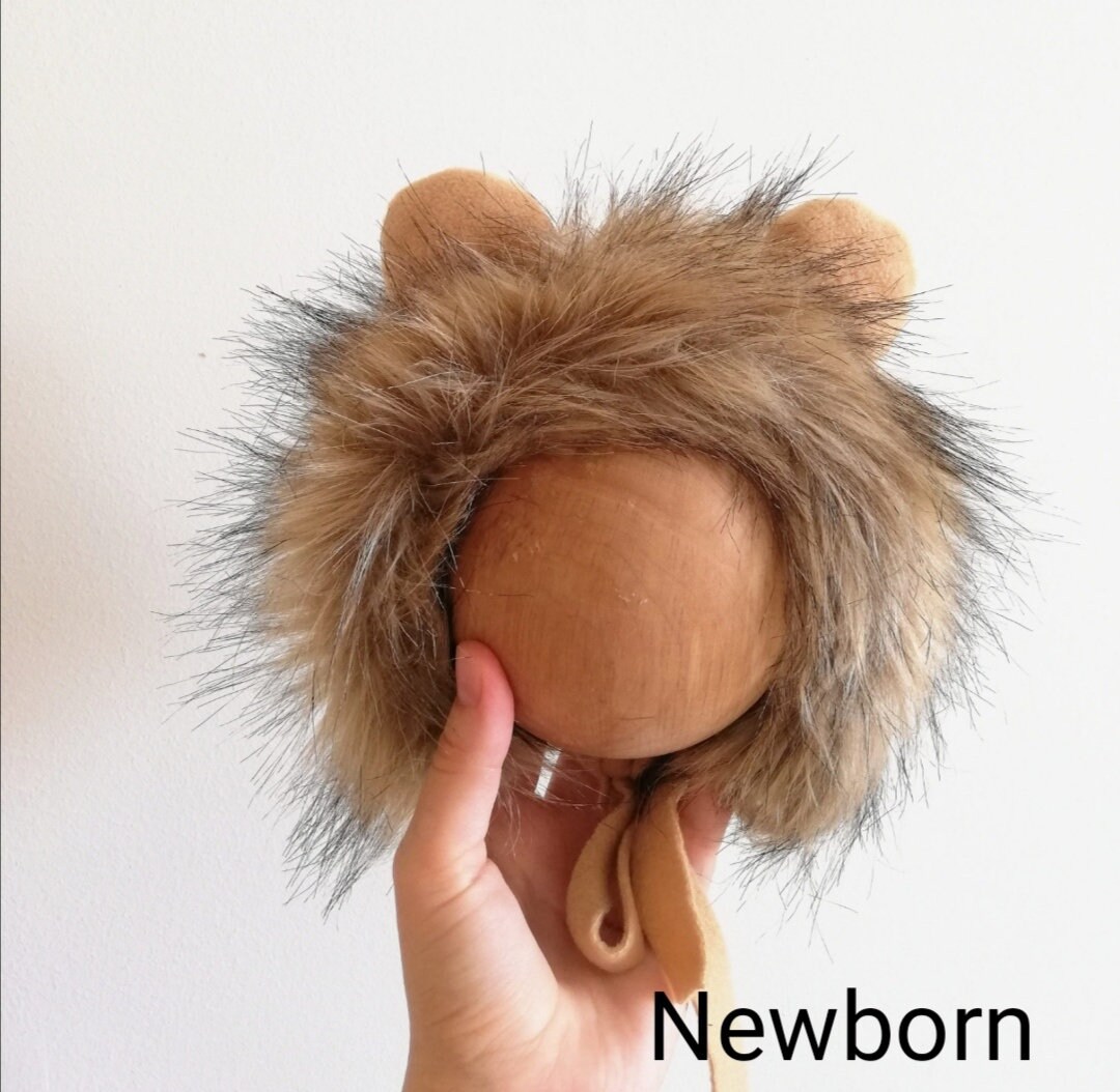 Halloween Baby Hat, Halloween Baby Costume, Newborn Lion Hat, Baby Boy ...