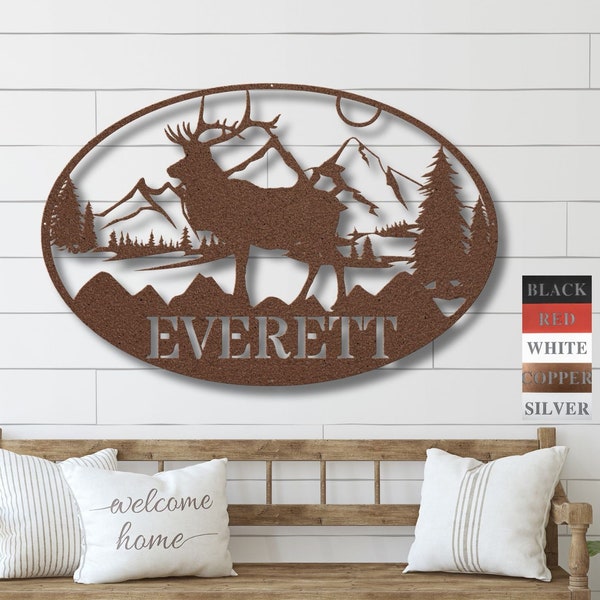Metal Elk Sign - Etsy