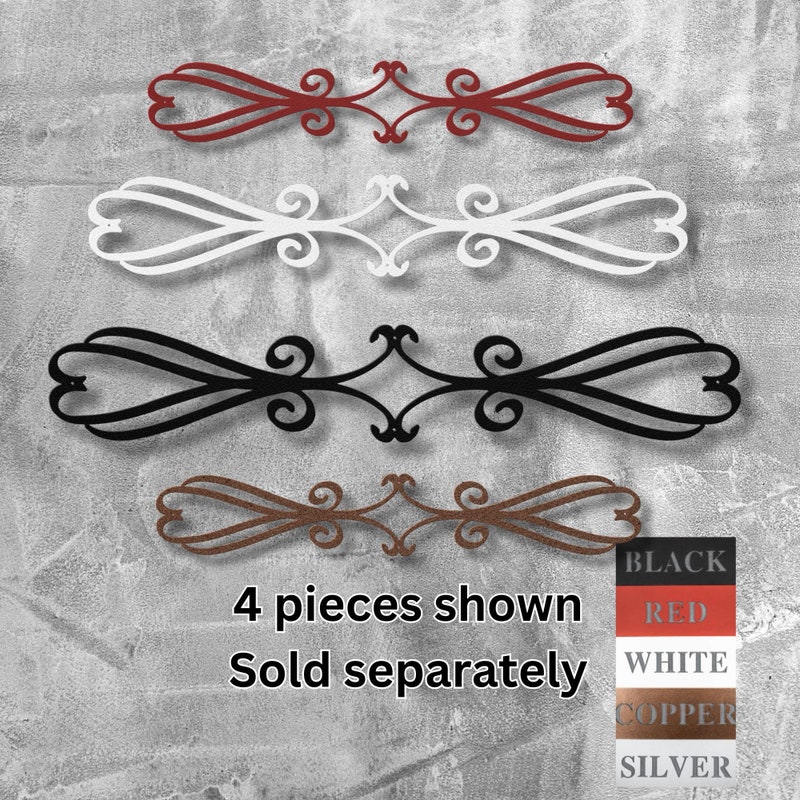 Metal Scroll Wall Topper - Etsy