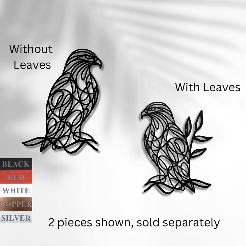 Metal Hawk Wall Art - Etsy