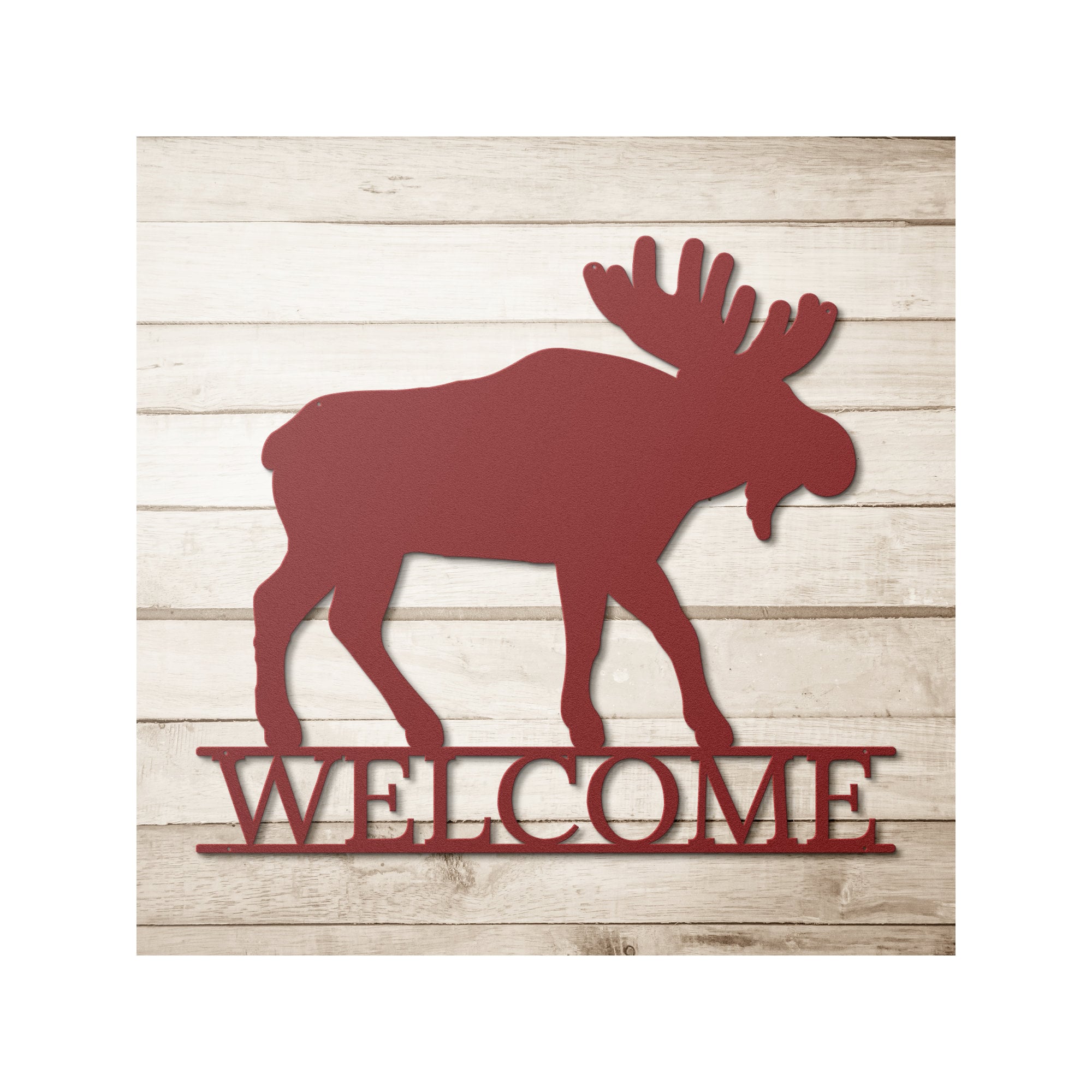 Metal Moose Welcome Sign Wildlife Enthusiast Decor Hunter - Etsy