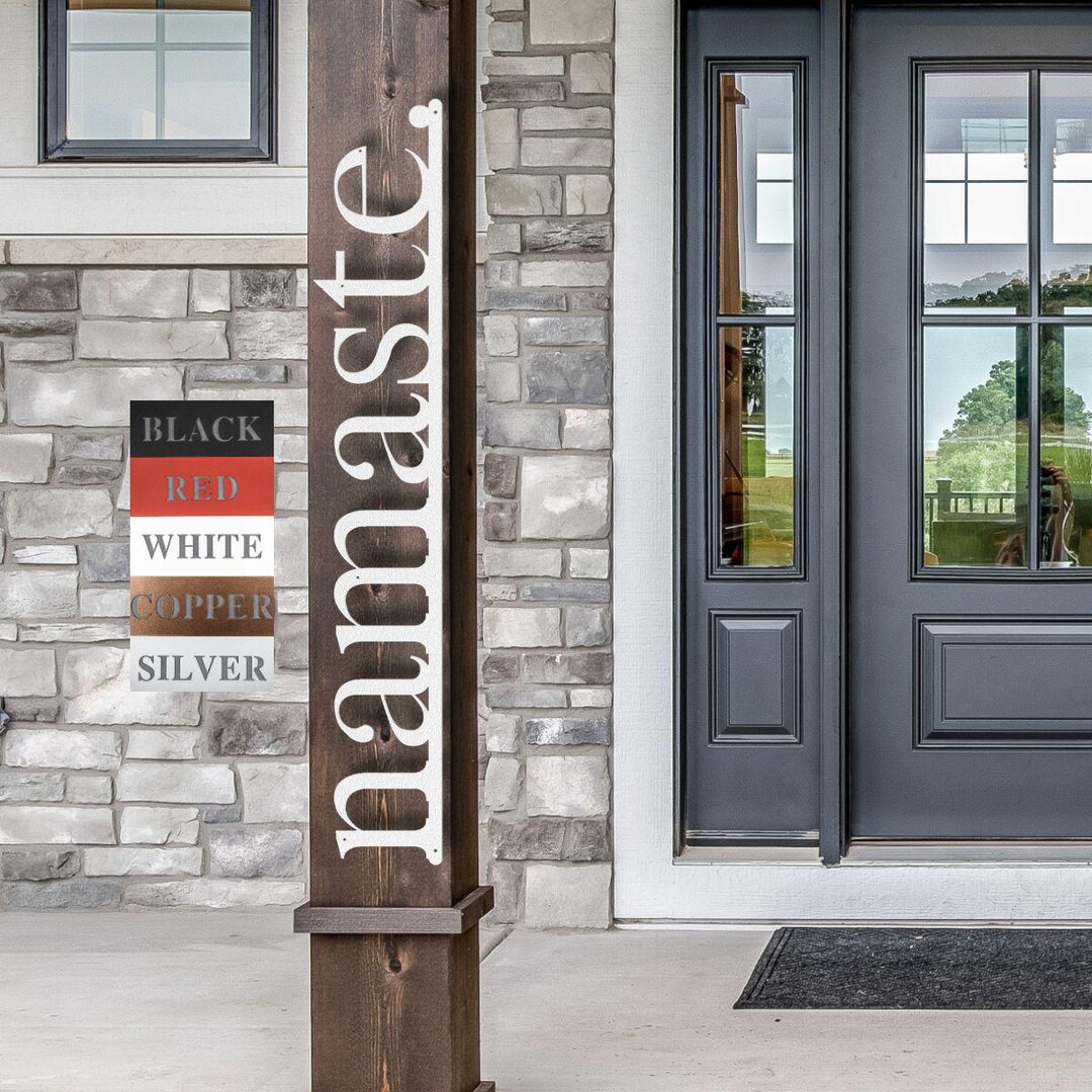 Namaste Sign | Yoga Studio Wall Decor | Spa Meditation Room Art | Zen ...