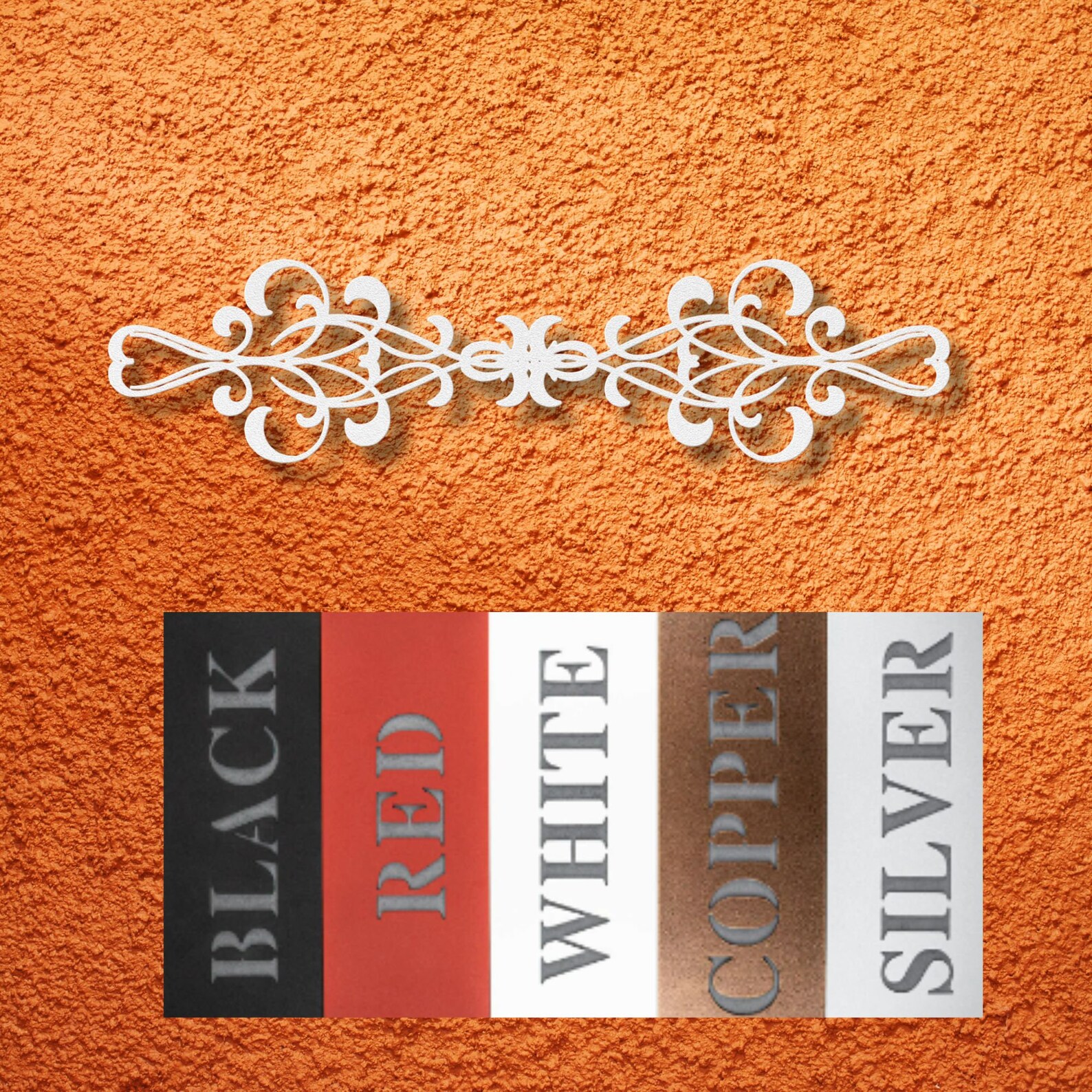 Metal Decorative Scroll Wall Art | Metallic Scrolls Indoor Outdoor Wall ...
