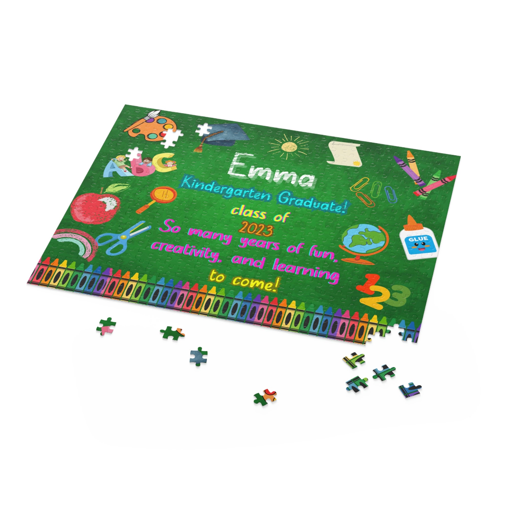 Personalized Kindergarten Graduation Puzzle, Personalized Pre-k ...