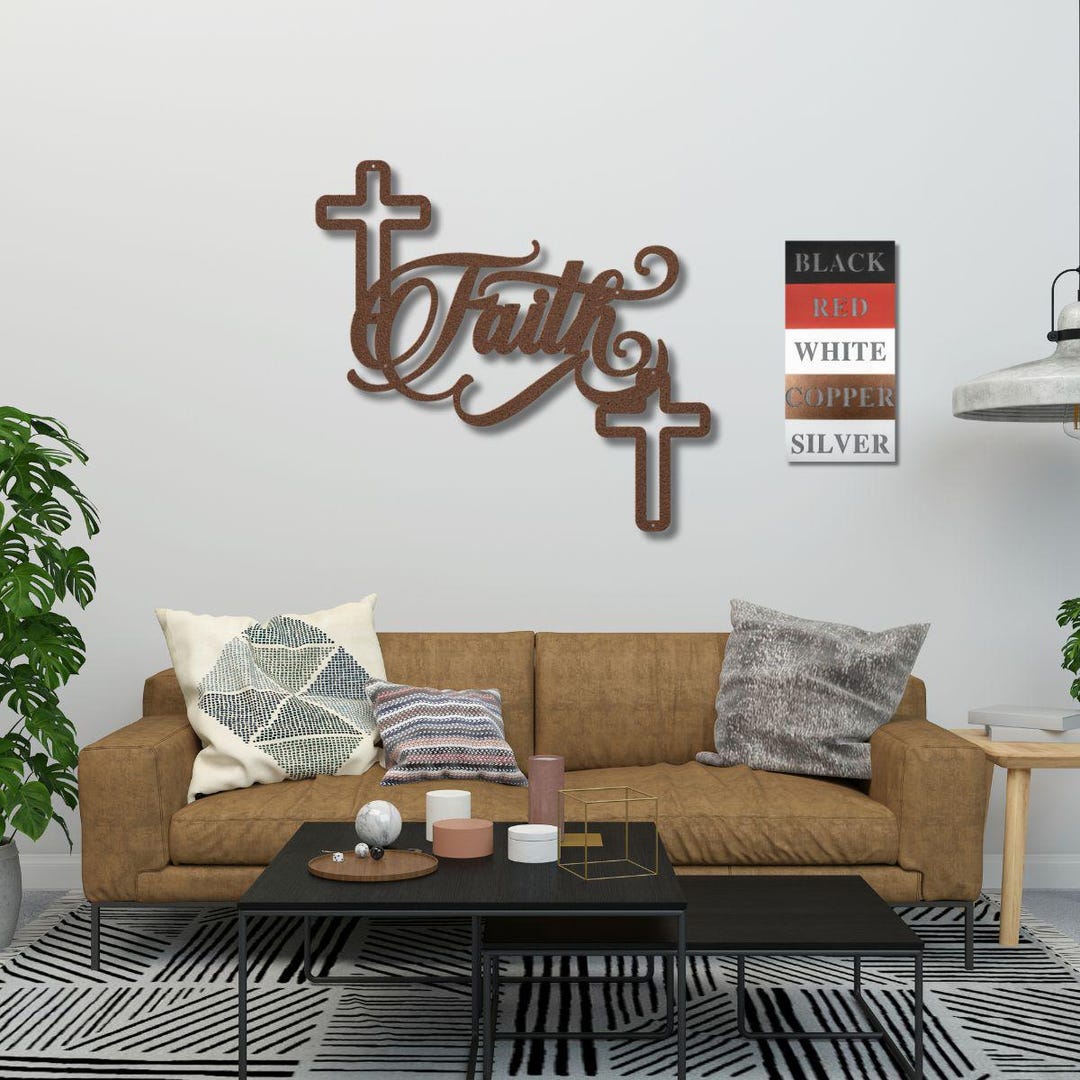 Faith Decor, Faith Decoration, Faith Sign, Religious Wall Art ...