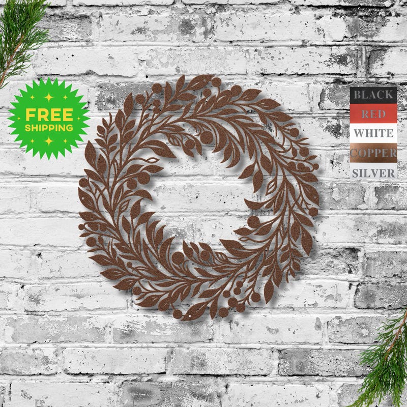 Metal Laurel Decor - Etsy