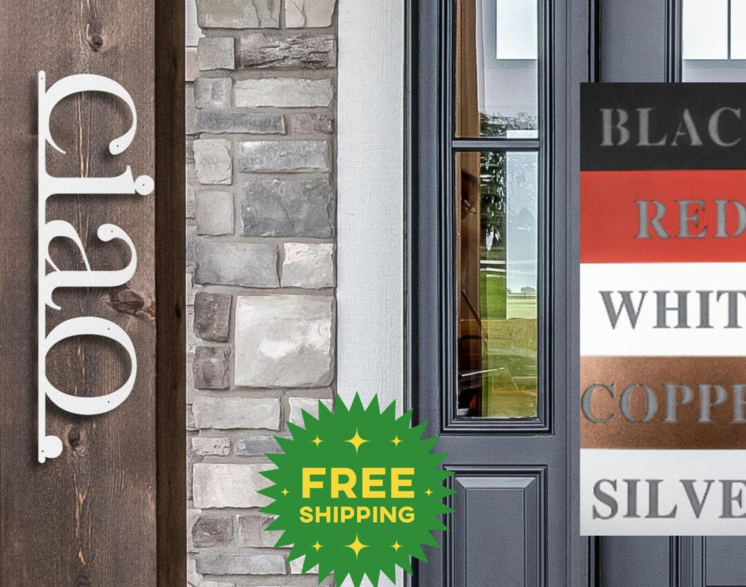 Custom Word Metal Sign | Personalized Name Wall Decor | Modern Kitchen ...