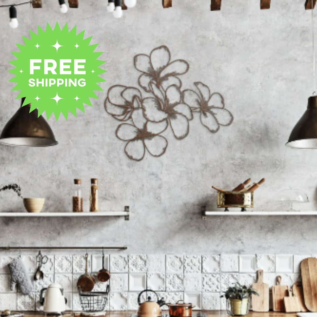 Metal Flower Wall Art, Metal Flower Wall Decor, Flower Wall Art Metal ...