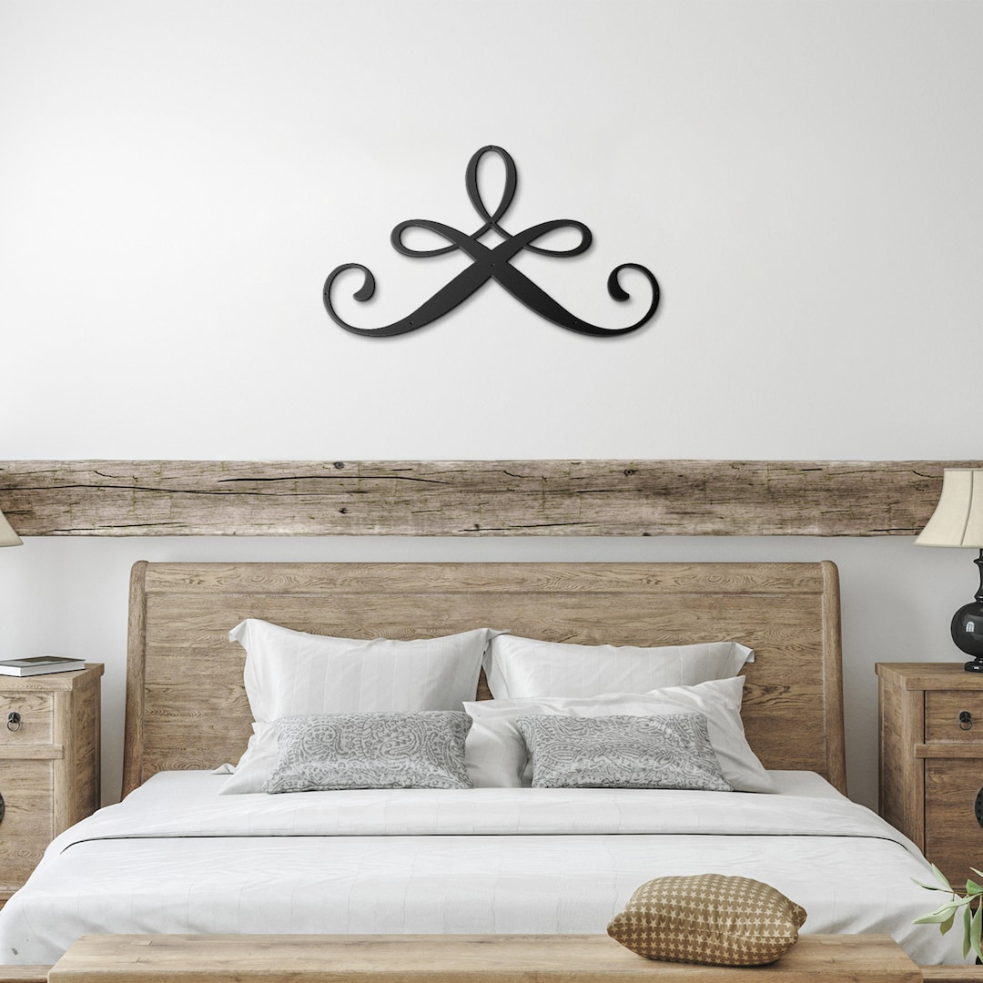 Metal Scroll Wall Art, Accent Metal Wall Decor, Flourish Metal Art ...