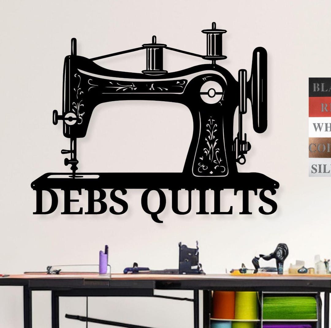Quilting Sign, Custom Seamstress Decor, Sewing Enthusiast Gift, Sewing ...
