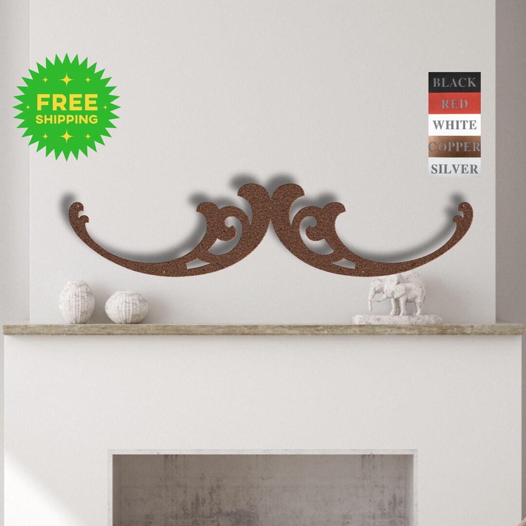Metal Wall Art Scroll Above Door Decor Farmhouse Rustic Accent ...