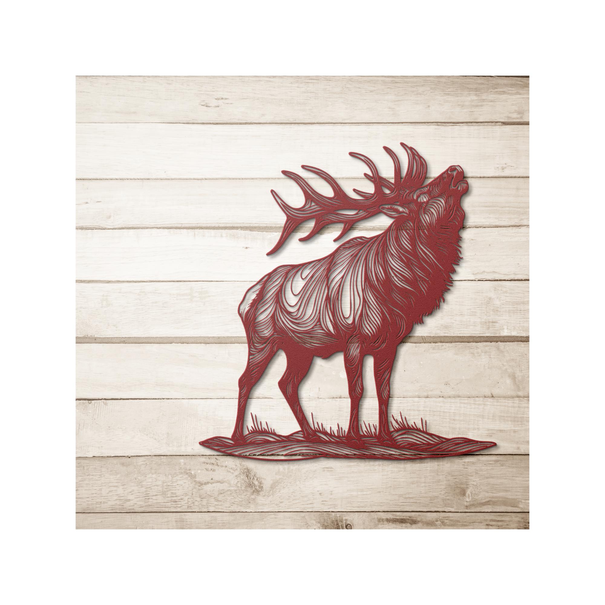 Elk Decor, Hunter Gift, Hunting Cabin Sign, Metal Elk Wall Art, Hunting ...