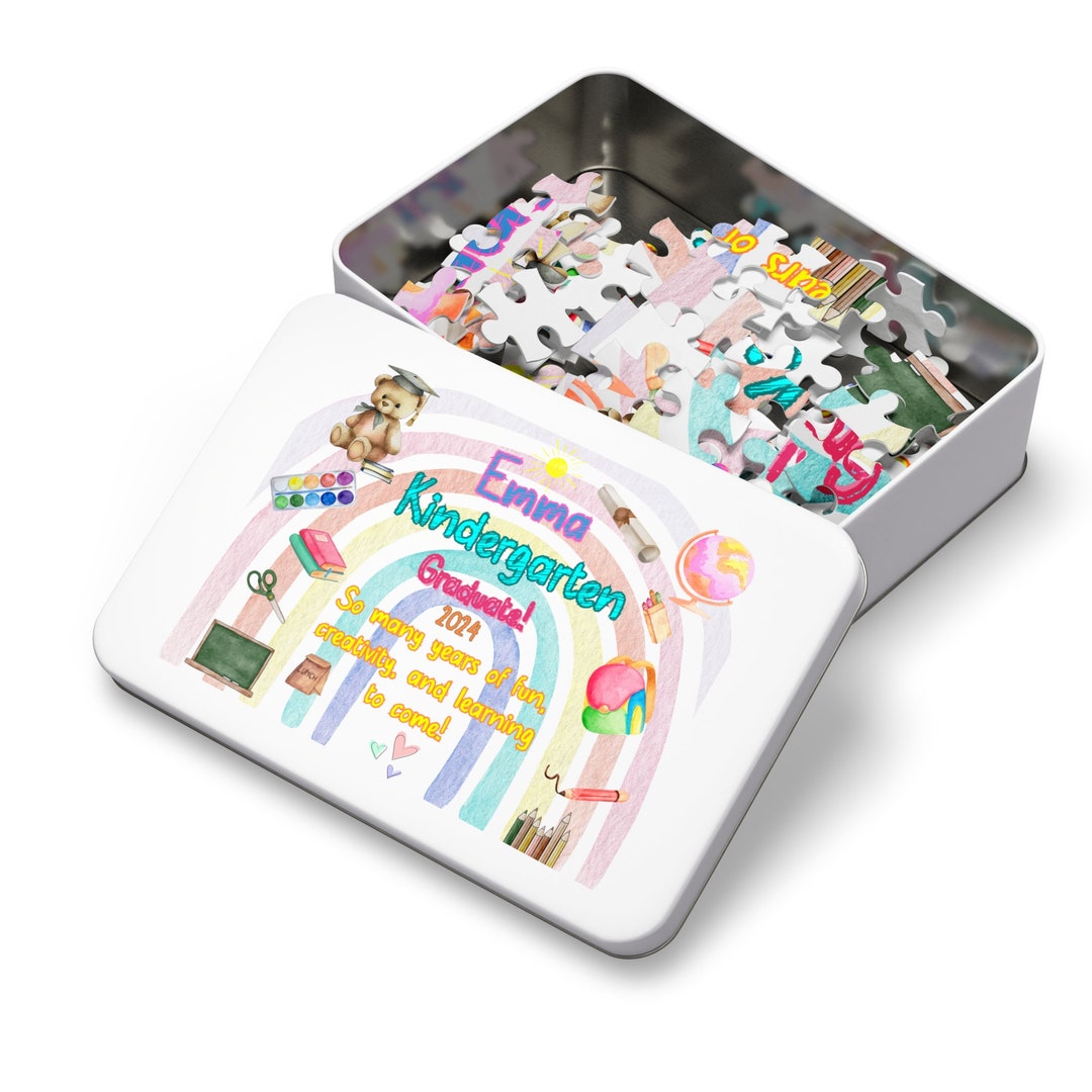Personalized Kindergarten Graduation Puzzle, Pre-k Grad Gift, Custom ...