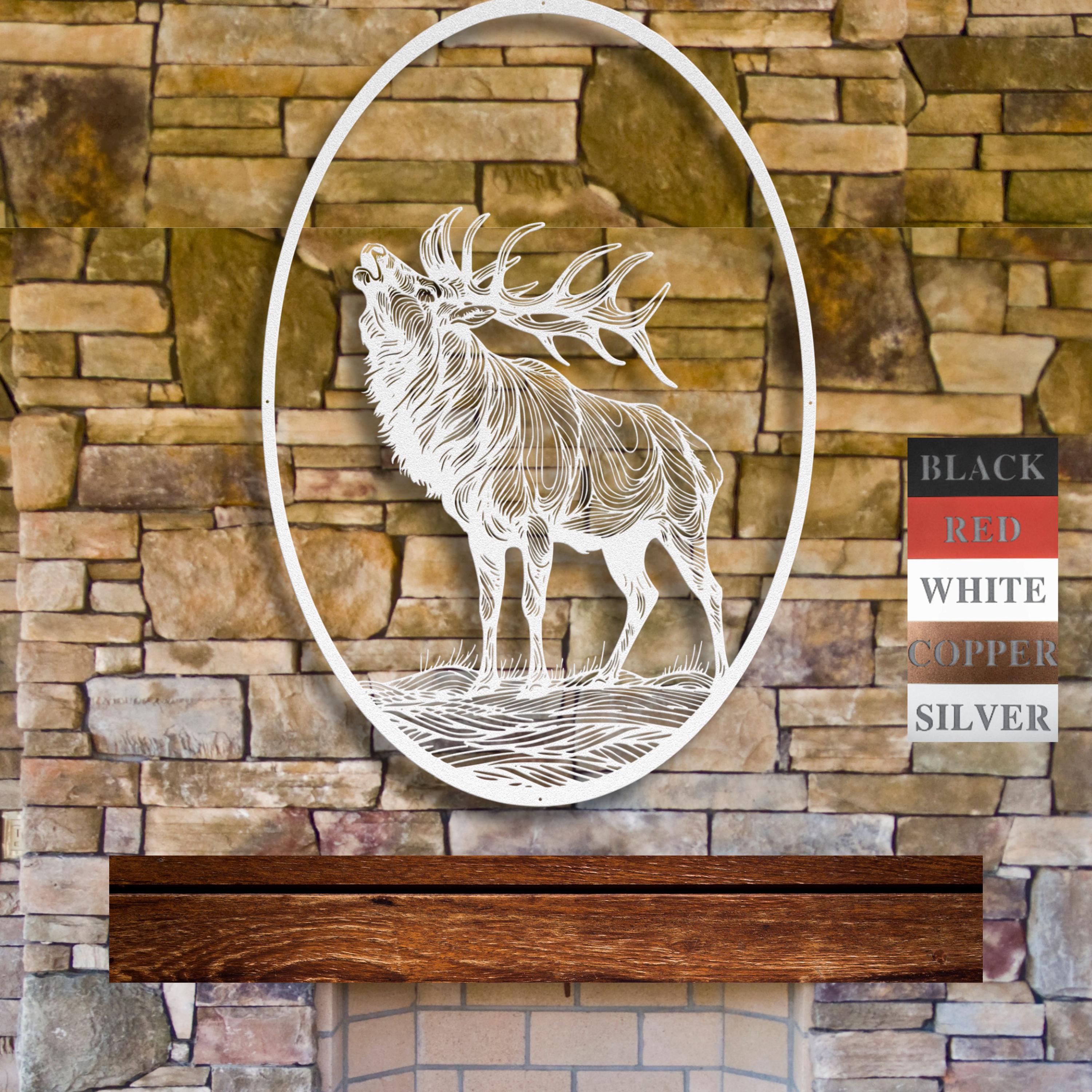 Elk Decor, Hunter Gift, Hunting Cabin Sign, Metal Elk Wall Art, Hunting ...