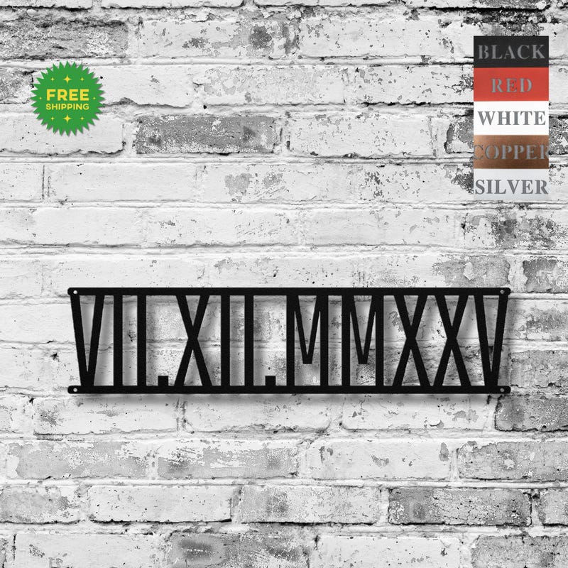 Roman Numerals Art - Etsy