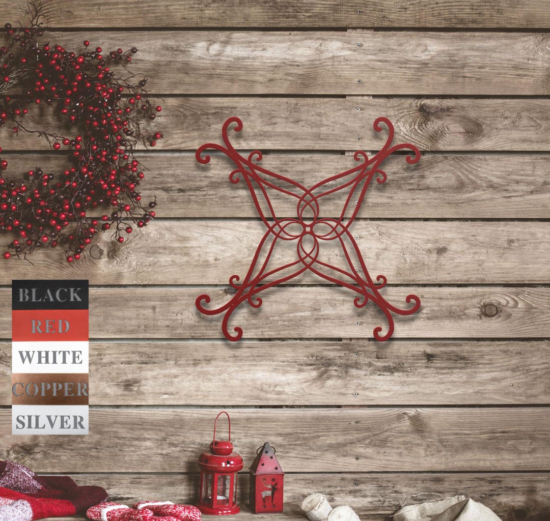 Metal Swirl Wall Decor, Abstract Scroll Accent Art, Abstract Metal Wall ...