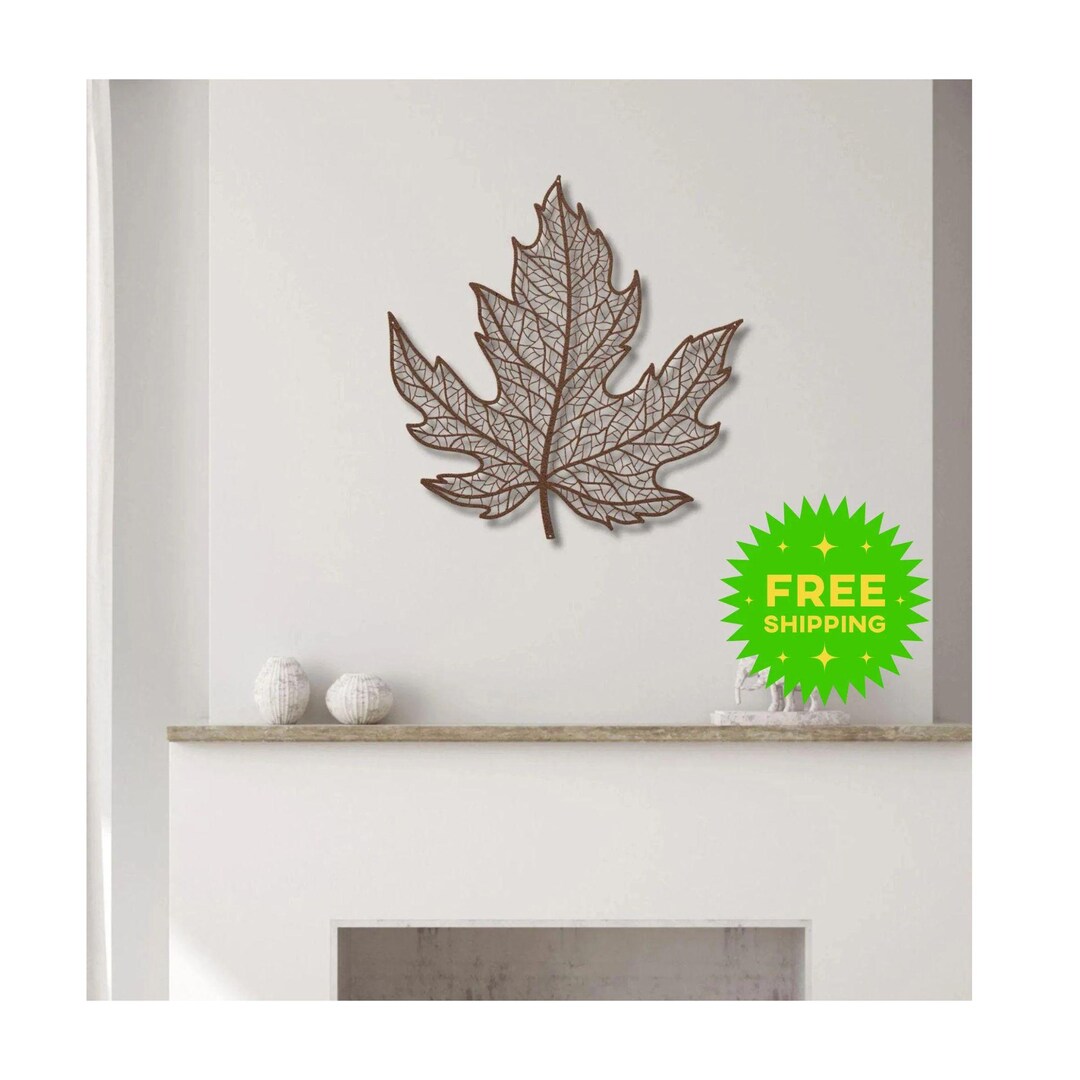 Metal Maple Leaf Wall Decor, Sugar Maple Wall Art, Autumn Housewarming ...