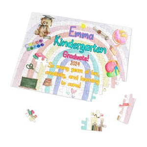 Personalized Kindergarten Graduation Puzzle, Pre-k Grad Gift, Custom ...