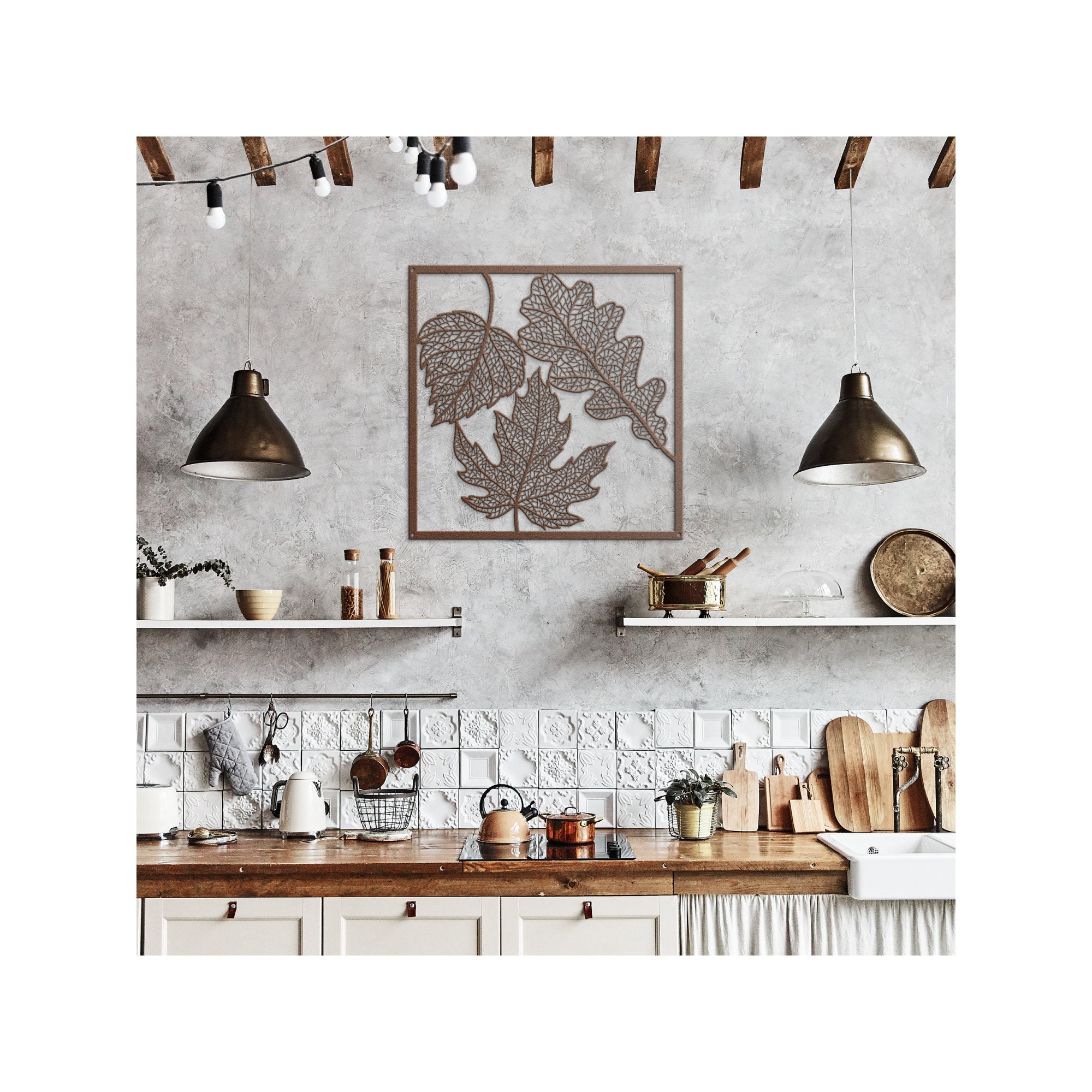 Autumn Leaves Metal Wall Art, Metal Wall Art Autumn Leaves, Falling ...