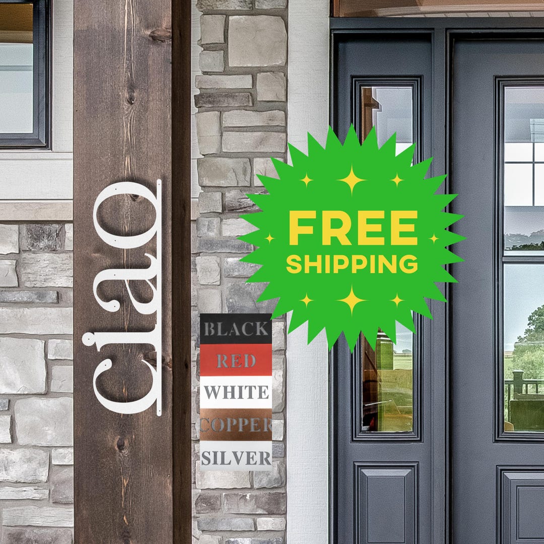 Metal CIAO Sign Italian Hello Wall Art | Italy Travel Home Decor ...