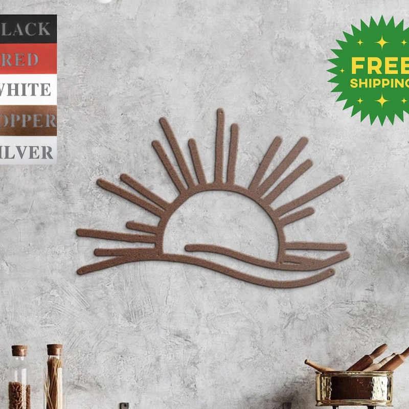Copper Sun Wall Art - Etsy