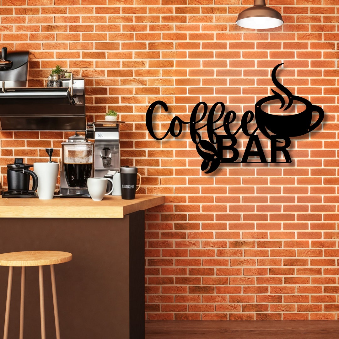 Coffee Sign, Coffee Bar Decor, Coffee Wall Art, Cafe Decoration, Coffee ...