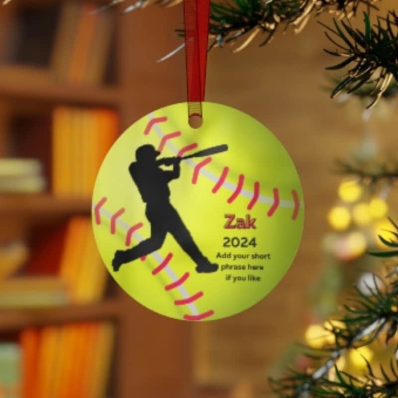 Softball Ornaments - Etsy
