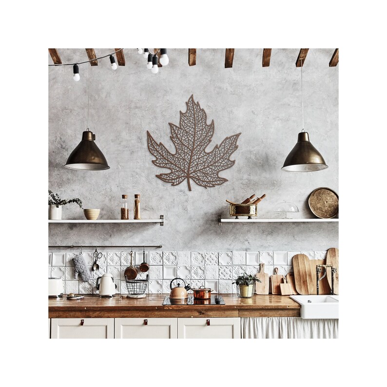 Metal Maple Leaf Wall Decor, Sugar Maple Wall Art, Autumn Housewarming ...