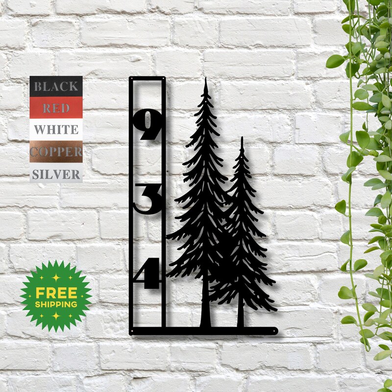 Rustic Metal Address Sign - Etsy