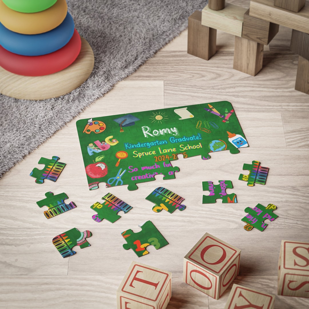 Personalized Kindergarten Graduation Puzzle, Customized Pre-k ...