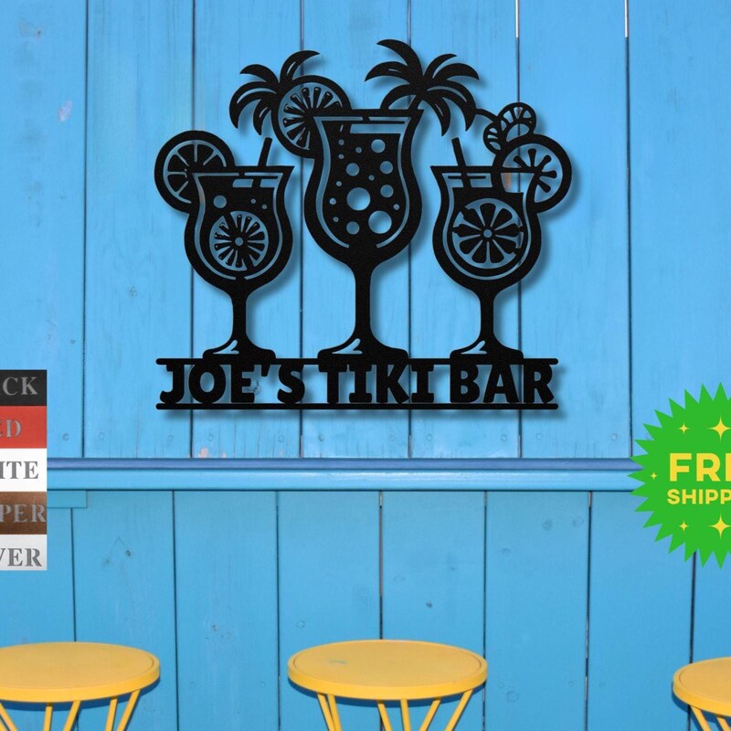 Tiki Bar Sign - Etsy