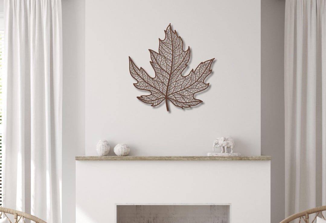 Metal Maple Leaf Wall Decor, Sugar Maple Wall Art, Autumn Housewarming ...