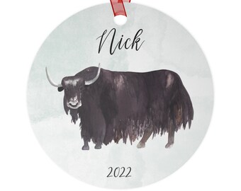 Yak Christmas Ornament - Etsy