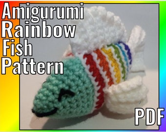Crochet Rainbow Fish - Etsy