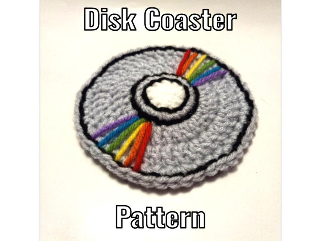 Crochet Disk Coaster Pattern - PDF Instructions Only - Etsy