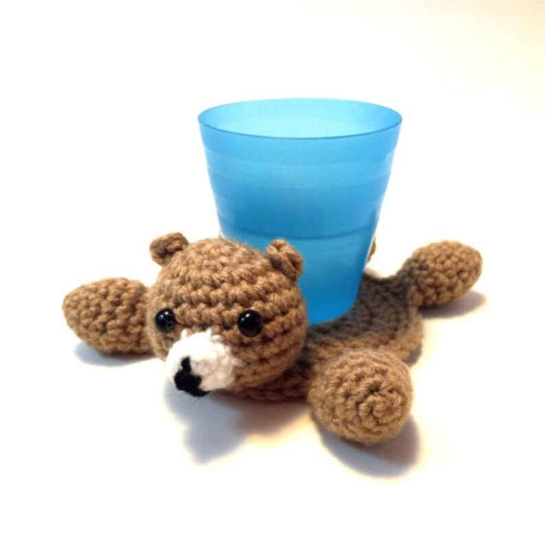 Crochet Bear Coaster Pattern - Animal Coaster - PDF Instructions Only ...
