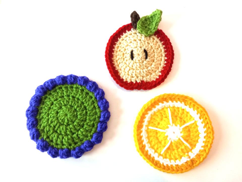 Crochet Fruit Coaster Patterns - PDF Instructions Only - Etsy