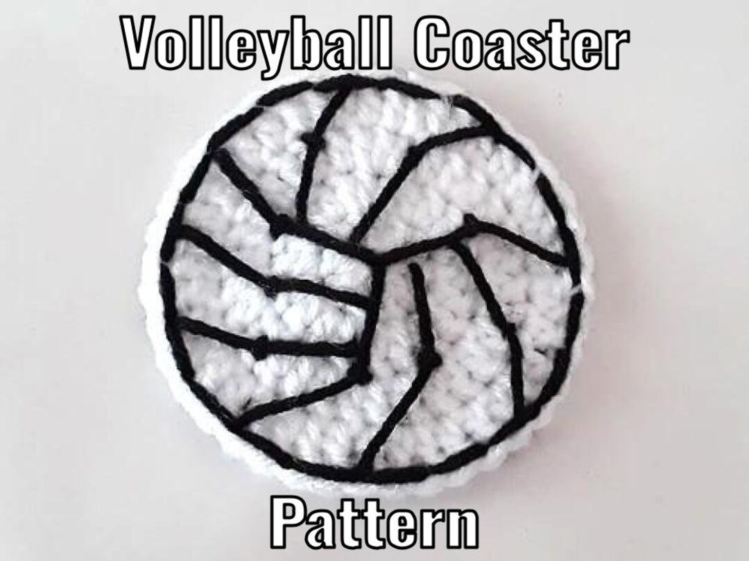 Crochet Volleyball Coaster Pattern PDF Instructions Only - Etsy