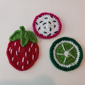 Crochet Fruit Coaster Patterns - PDF Instructions Only - Etsy