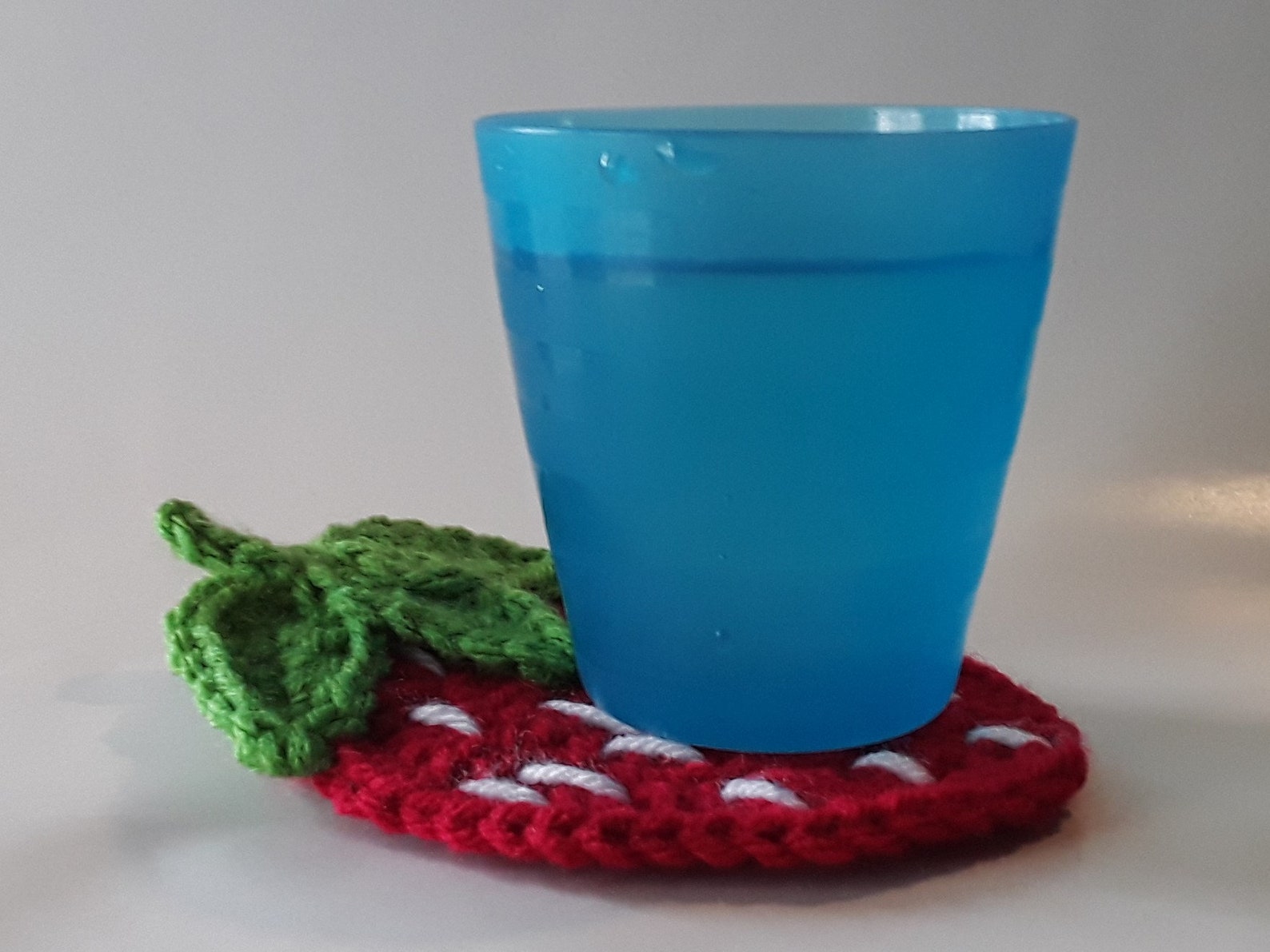 Crochet Strawberry Coaster Pattern PDF - Etsy