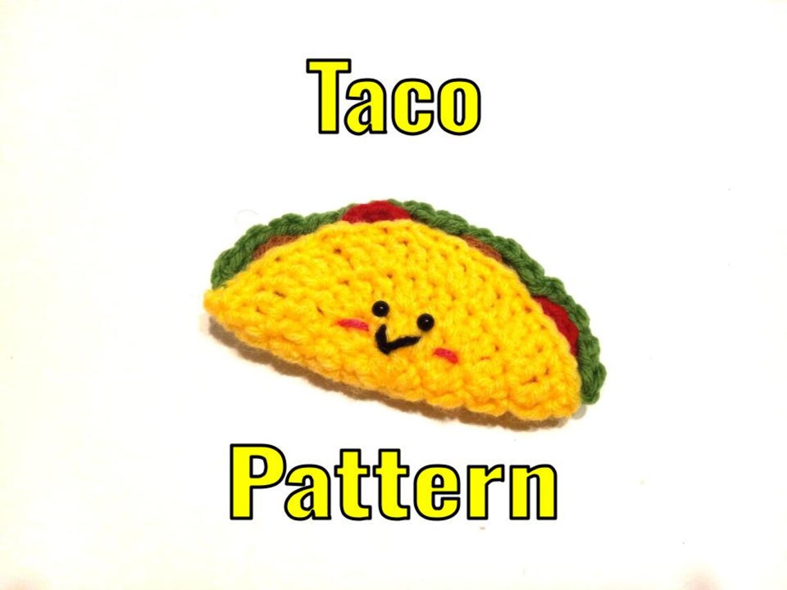 Crochet Taco Pattern - PDF Instructions Only - Etsy