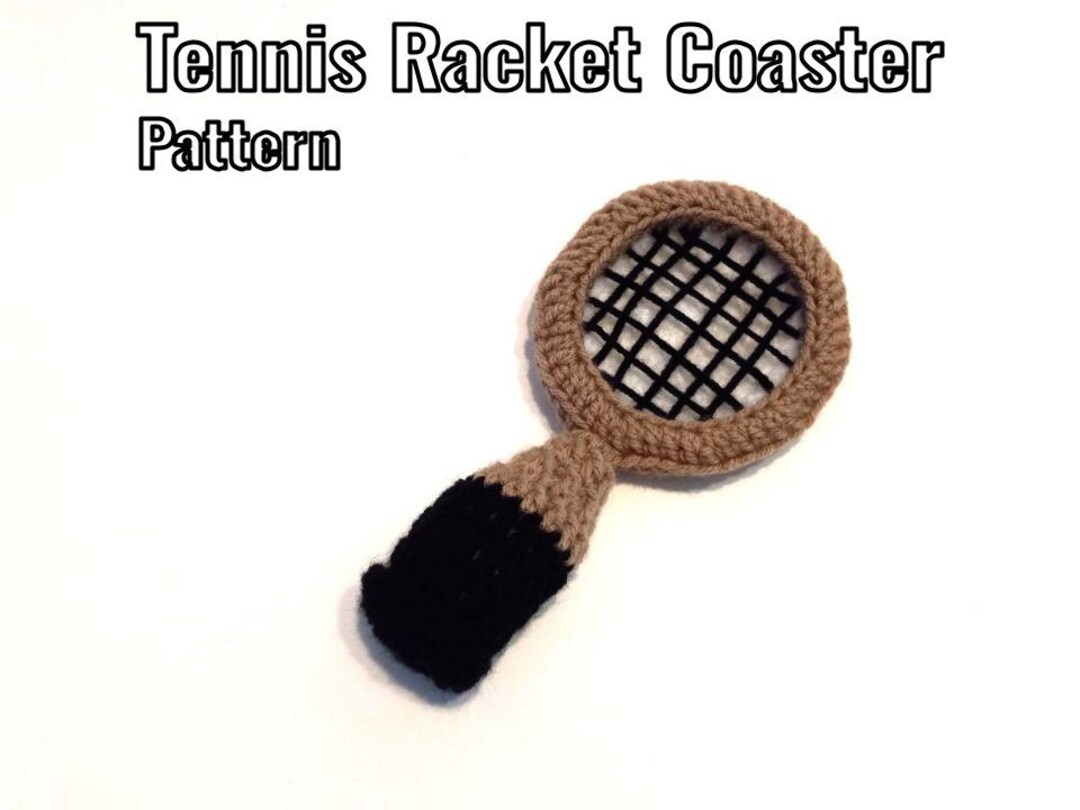Crochet Tennis Racket Coaster Pattern - PDF Instructions Only - Etsy