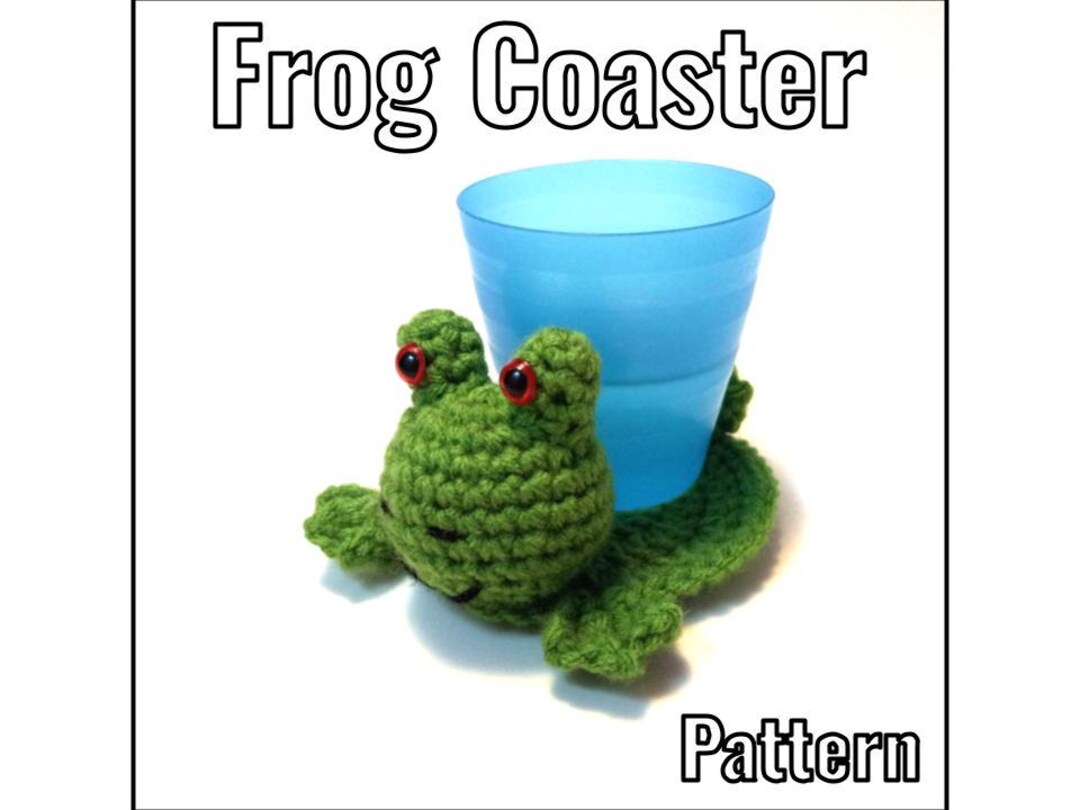 Crochet Frog Coaster Pattern - Animal Coaster - PDF Instructions Only ...
