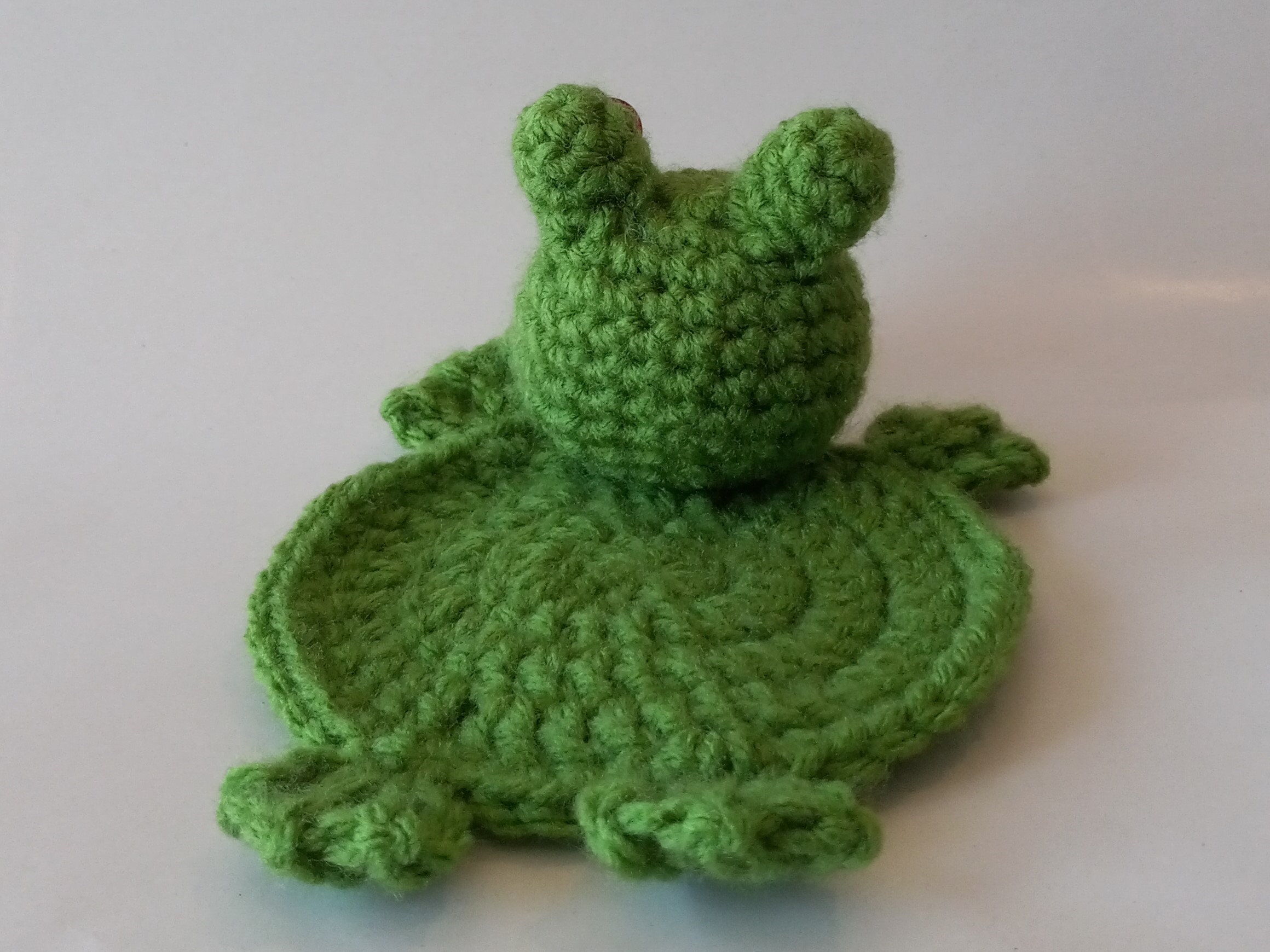 Crochet Frog Coaster Pattern Animal Coaster PDF Instructions Only - Etsy