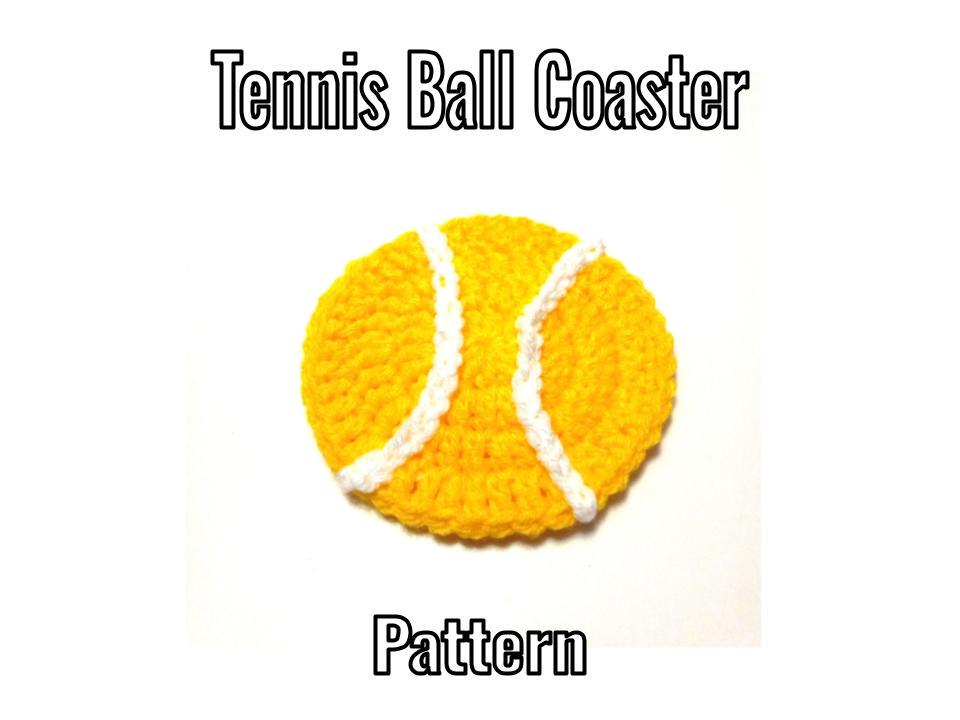 Crochet Tennis Ball Coaster Pattern - PDF and Video Instructions - Etsy