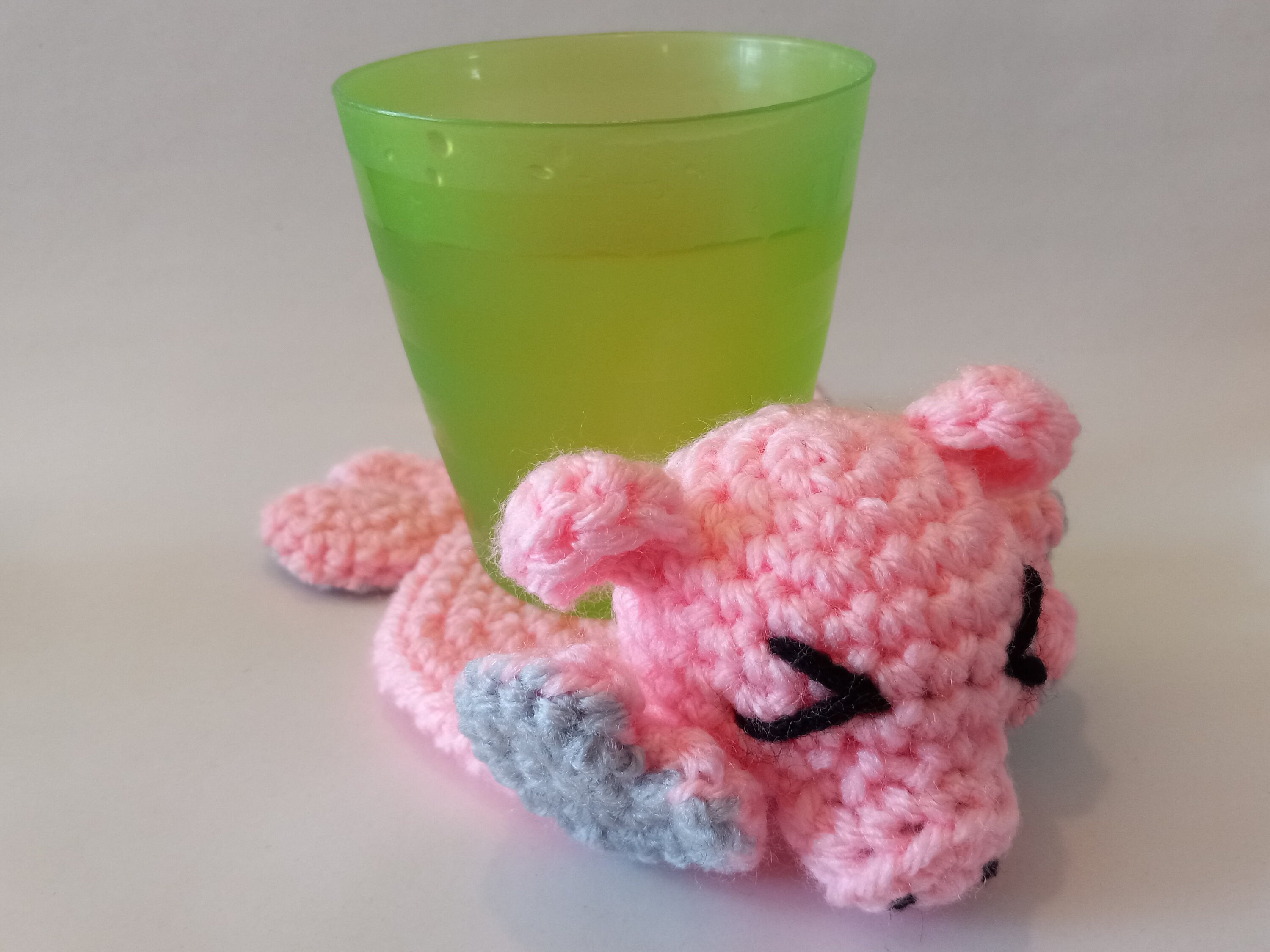 Crochet Pig Coaster Pattern Animal Coaster - Etsy