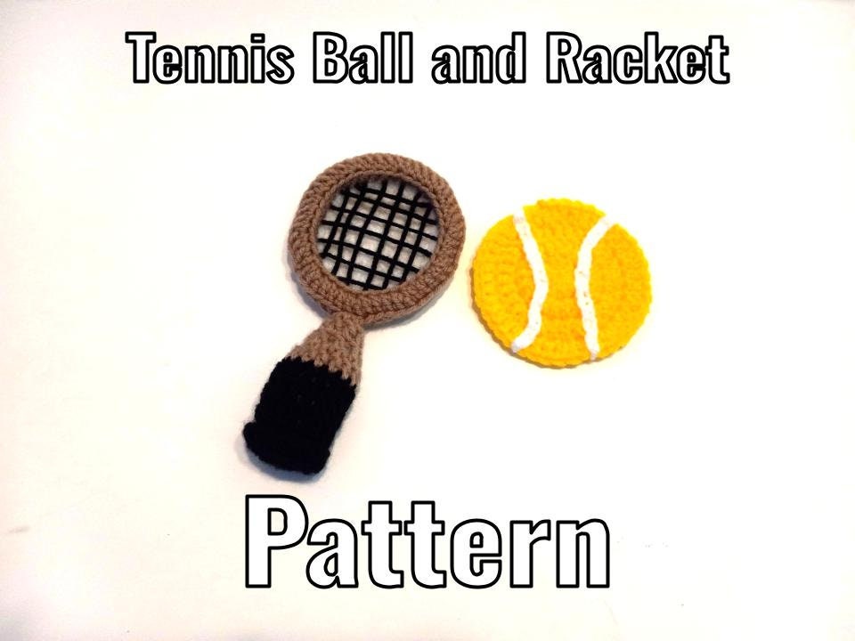 Crochet Tennis Ball and Racket Pattern PDF Instructions Only - Etsy Canada