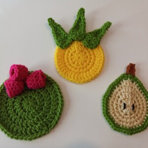 Crochet Fruit Coaster Patterns - PDF Instructions Only - Etsy