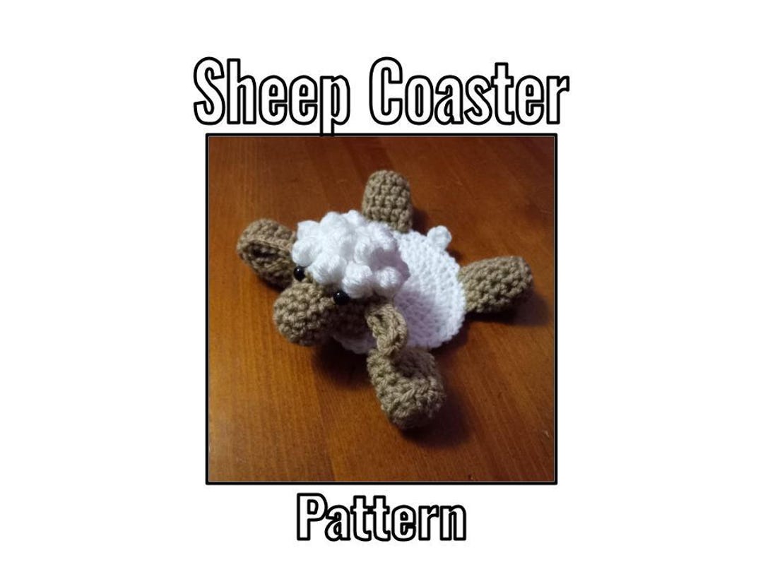 Crochet Sheep Coaster Pattern - PDF Instructions Only - Etsy