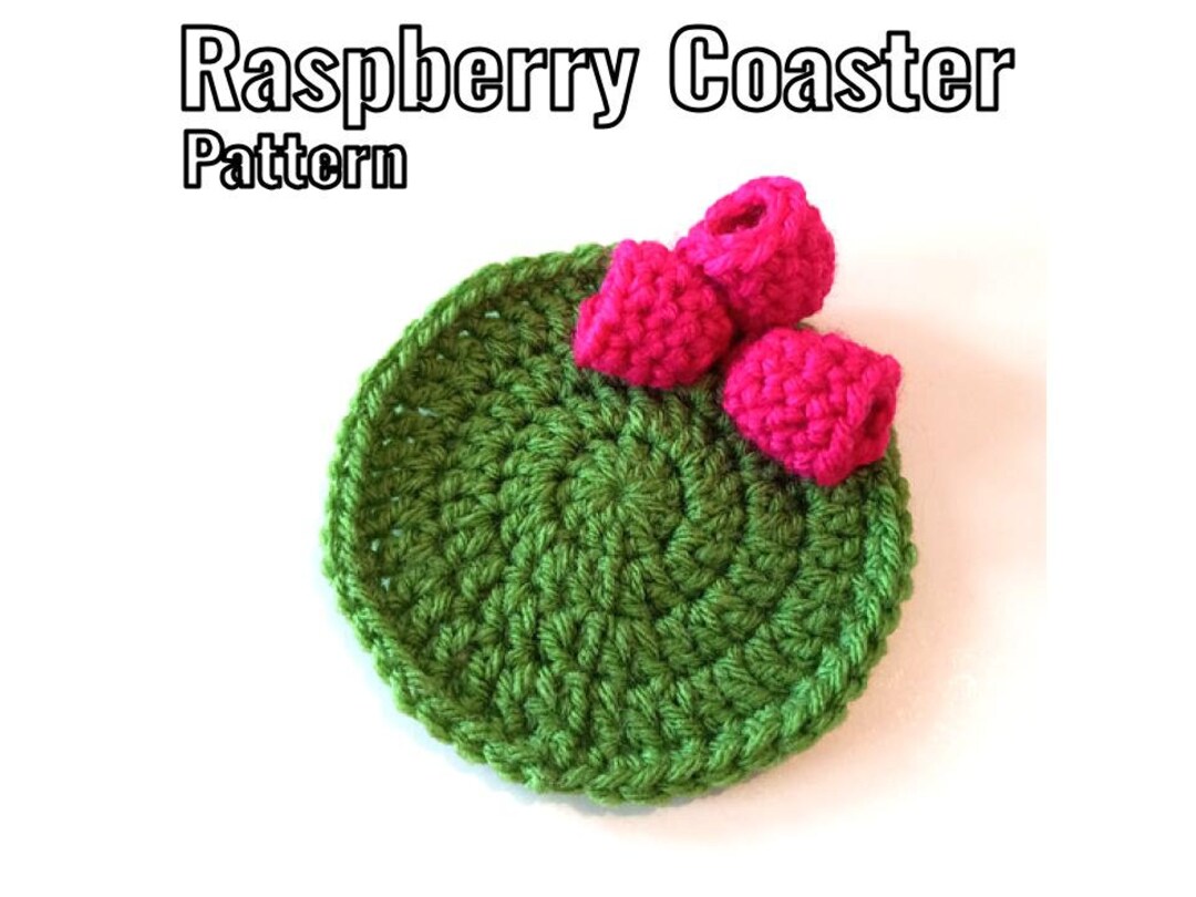 Crochet Raspberry Coaster Pattern - PDF Instructions Only - Etsy